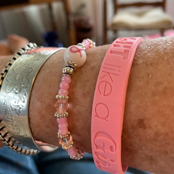 Jewelry | Pink Bca Stretch Bracelet | Poshmark